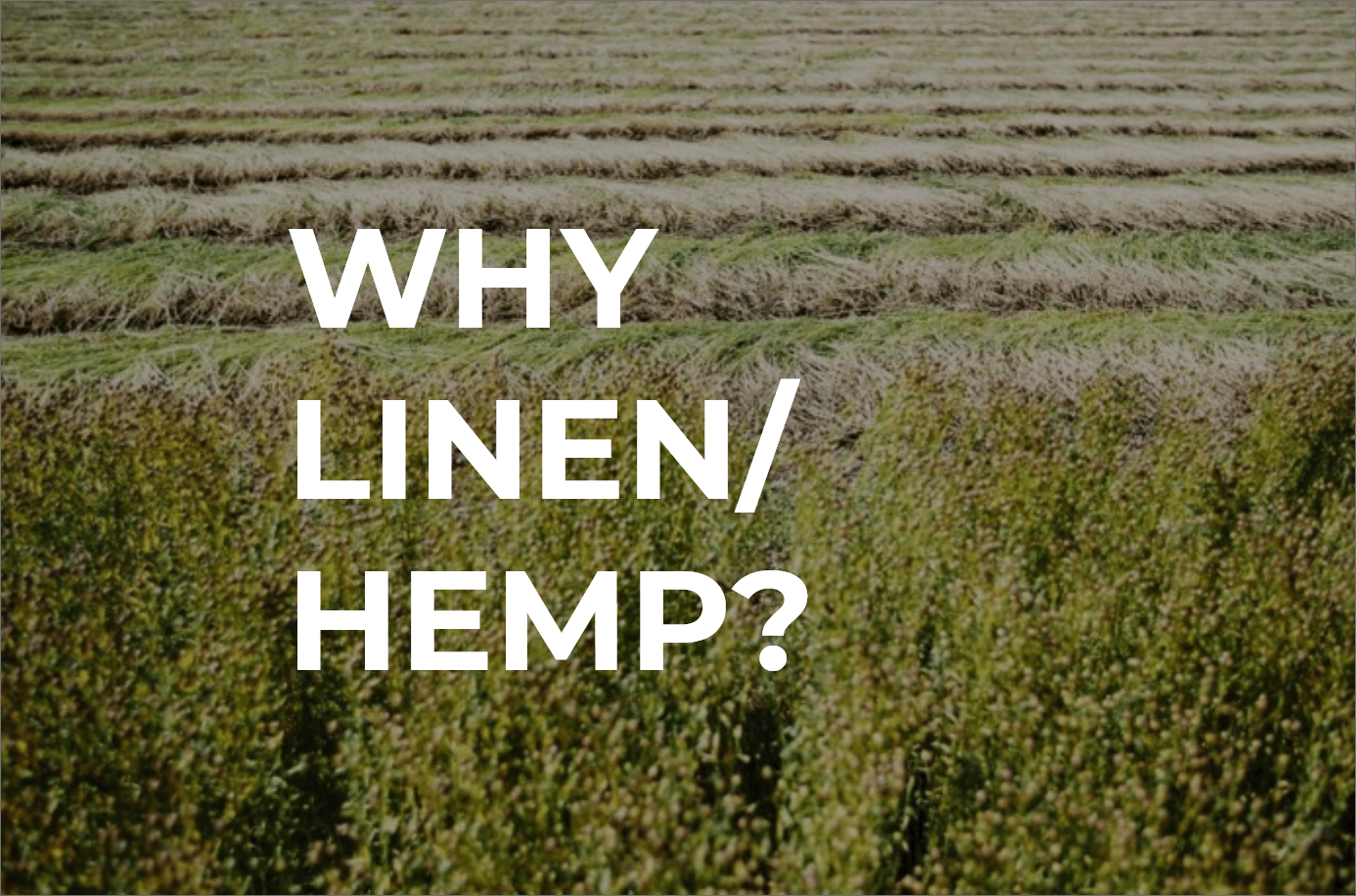 Why Choose Linen/Hemp Fabrics? - John England Irish Linen